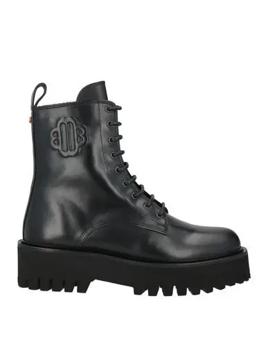 Maje Leather Lace-up Ankle Boots