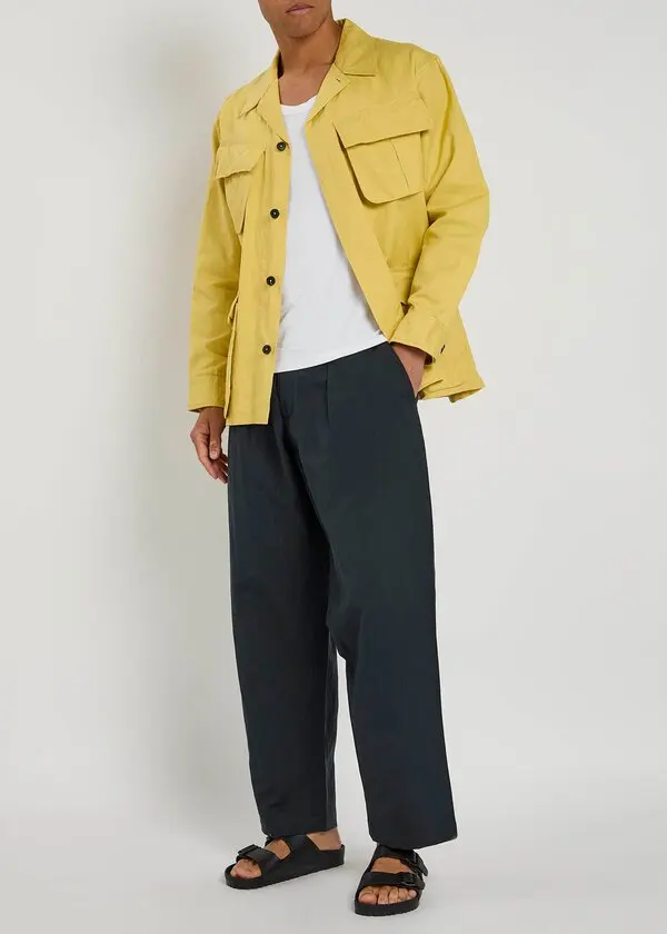 Universal Works Oxford Linen-blend Trousers