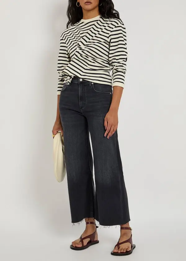 Citizens Of Humanity Lyra Cropped Wide-leg Jeans
