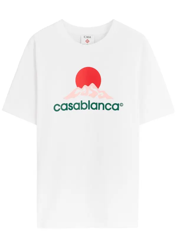 Casablanca Montagne Logo-print Cotton T-shirt