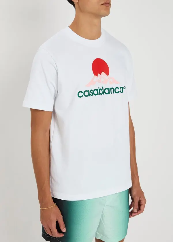 Casablanca Montagne Logo-print Cotton T-shirt