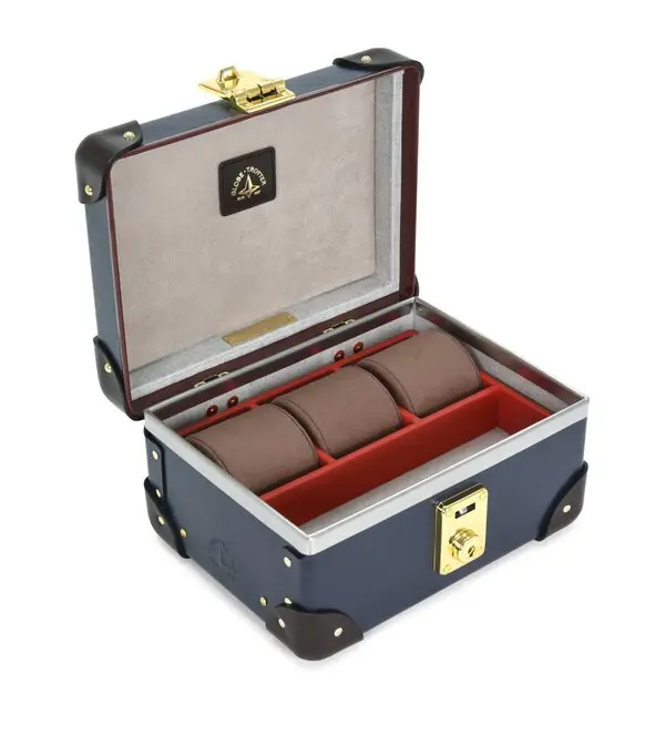 GLOBE-TROTTER Centenary 3-slot Watch Case - Navy