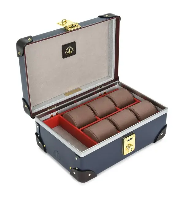 GLOBE-TROTTER Centenary 6-slot Watch Case - Navy