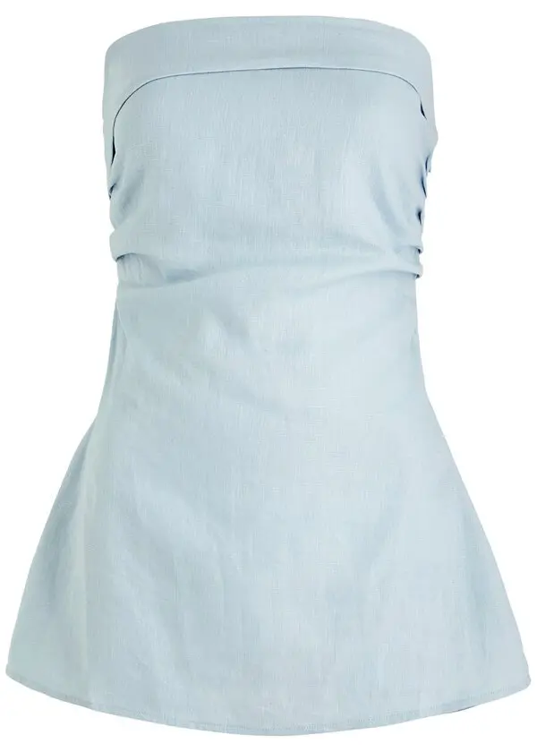 Faithfull The Brand Boe Strapless Linen Top