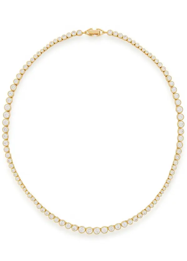 RAGBAG 18kt -plated Tennis Chain Necklace - Gold