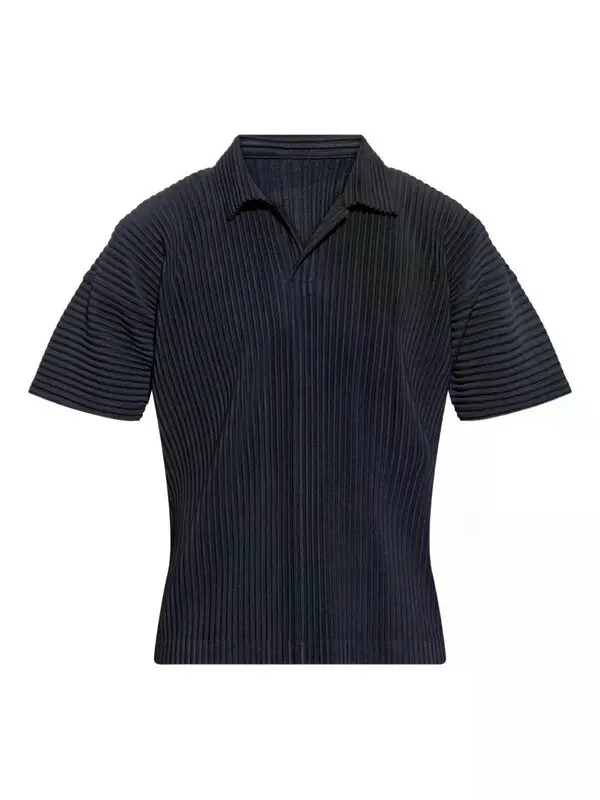 Issey Miyake Pleated T-shirt - Blue