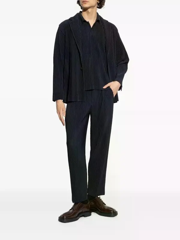Issey Miyake Pleated T-shirt - Blue