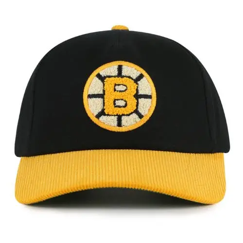 American Needle Boston Bruins Burnett Adjustable Cap - Black