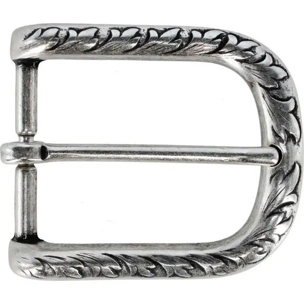 Trafalgar 35mm Italian Distinct Vineyard Solid Brass Harness Belt Buckle - English Silver
