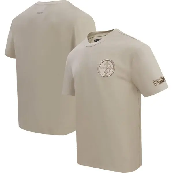PRO STANDARD Pittsburgh Steelers Drop Shoulder T-shirt - Tan