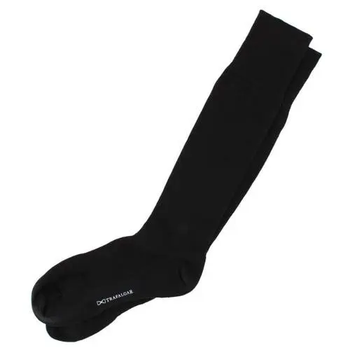 Trafalgar Gaston Over-the-calf Merino Wool Socks - Black