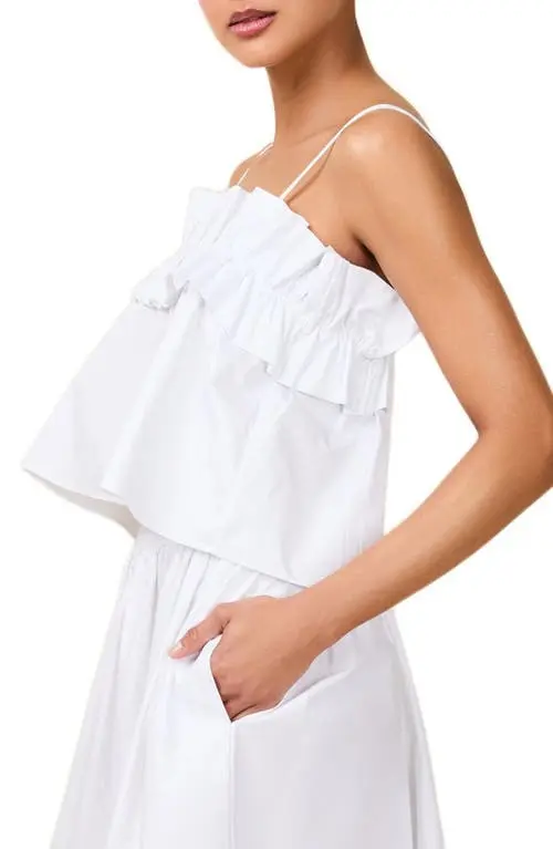 Solid & Striped The Sophie Cotton Ruffle Camisole