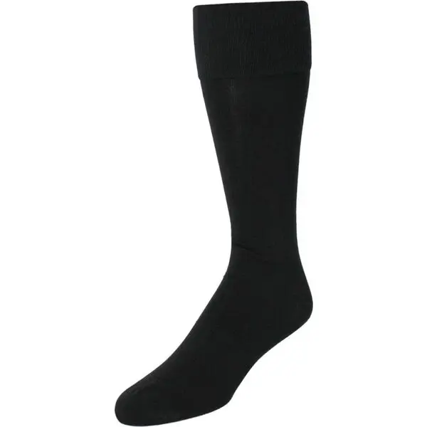 Trafalgar Chevalier Over-the-calf Pima Cotton Socks - Black