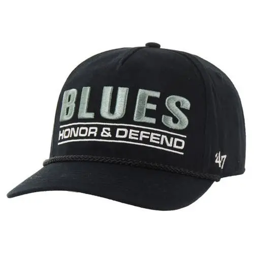 '47 St. Louis Blues Oht Hitch Adjustable Hat - Black