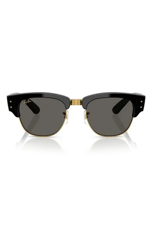 Ray-ban X A$ap Rocky Mega Clubmaster Sunglasses - Black On Gold/ Dark Grey