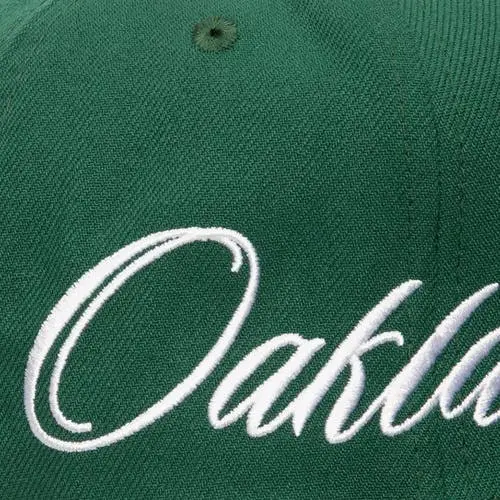 Mitchell & Ness Oakland Athletics Just Don X Mlb Lux Script Snapback Hat