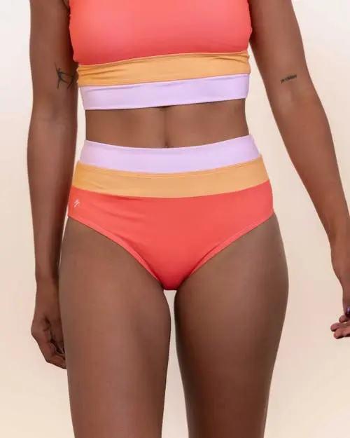 NANI Colorblock Swim Bottom - Sherbet