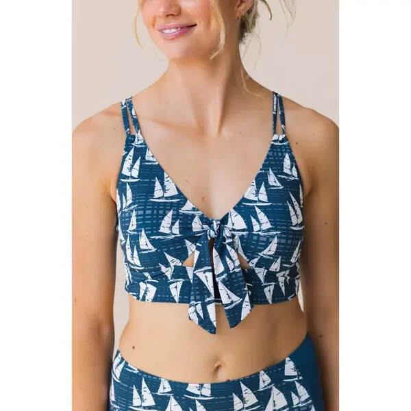 NANI High Tide Bralette Swim Top - Nautical