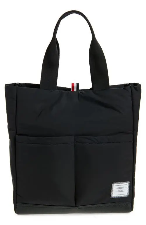 Thom Browne Twill Pocket Tote - Black