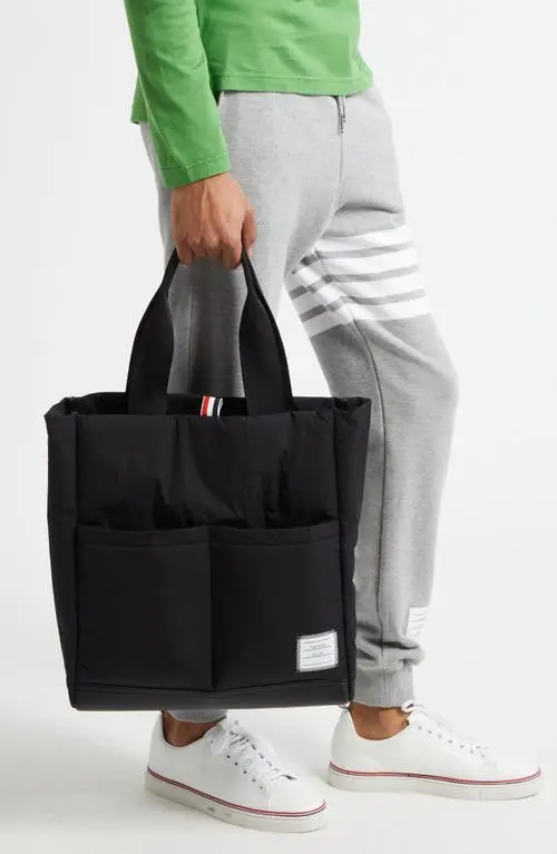 Thom Browne Twill Pocket Tote