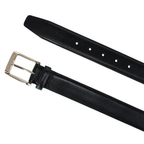 Trafalgar Cornelius 35mm Cortina Leather Dress Belt - Black