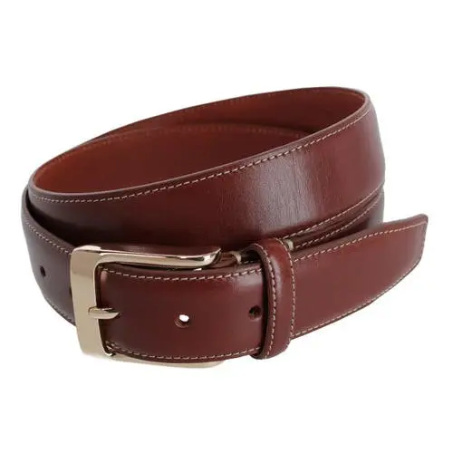 Trafalgar Cornelius 35mm Cortina Leather Dress Belt - Honey Maple