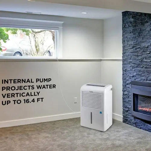 IVATION 4,500 Sq Ft Dehumidifier With Pump, Large Capacity Compressor Includes Programmable Humidity, Hose Connector