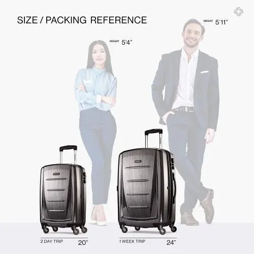 SAMSONITE Winfield 2 Hardside Expandable Spinner Luggage Set