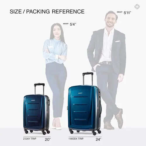 SAMSONITE Winfield 2 Hardside Expandable Spinner Luggage Set