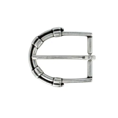Trafalgar 35mm Horseshoe Inspired Harness Belt Buckle - English Silver
