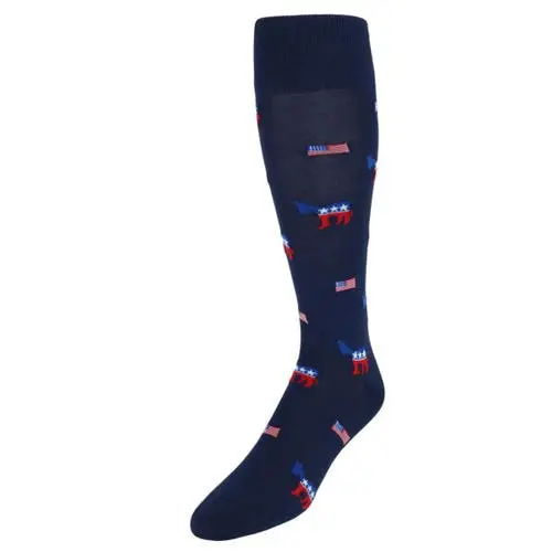 Trafalgar Political Party Over-the-calf Socks - Navy Democratic Party