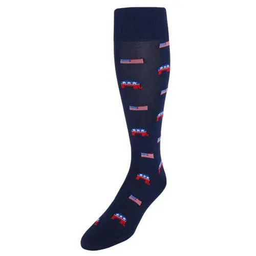 Trafalgar Political Party Over-the-calf Socks - Navy Republican Party