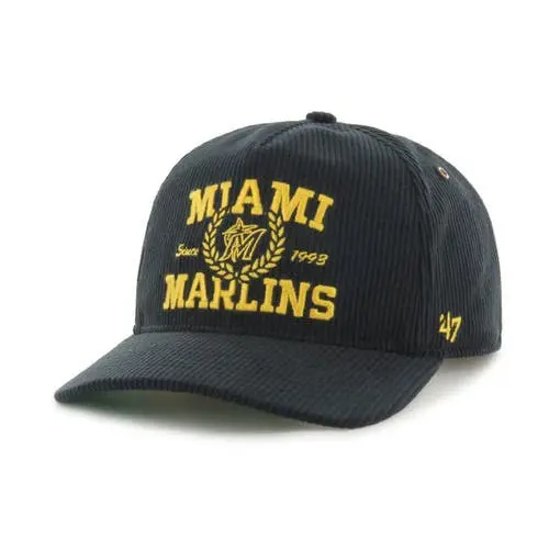 '47 Miami Marlins Laurus Corduroy Hitch Snapback Hat