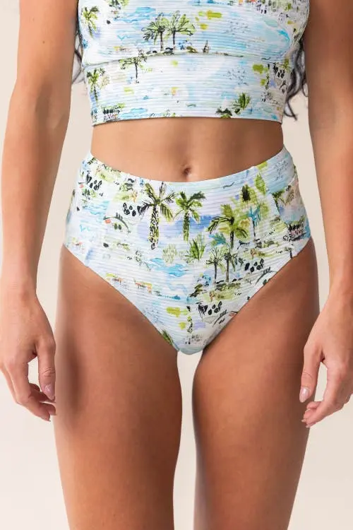 NANI Yoga Pocket Bikini Bottom - Beach Break