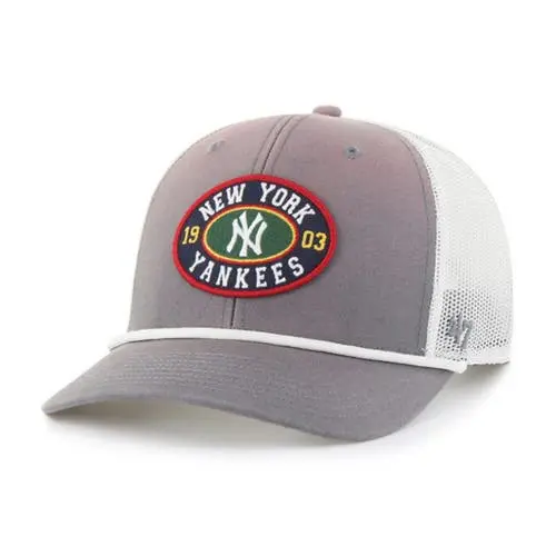 '47 New York Yankees Tide Sweep Rope Trucker Cap - Gray