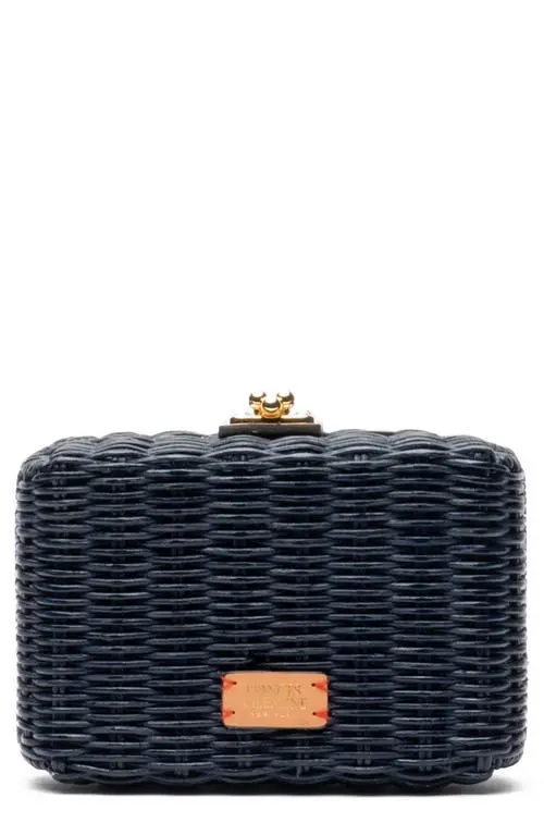 FRANCES VALENTINE Paige Wicker Box Clutch