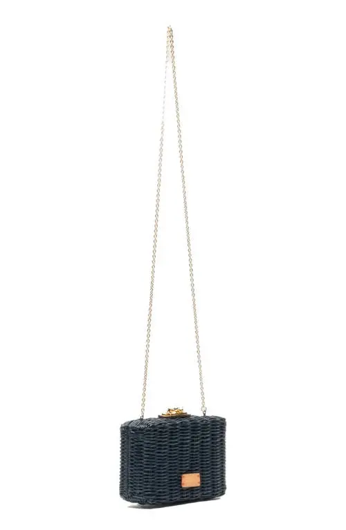 FRANCES VALENTINE Paige Wicker Box Clutch