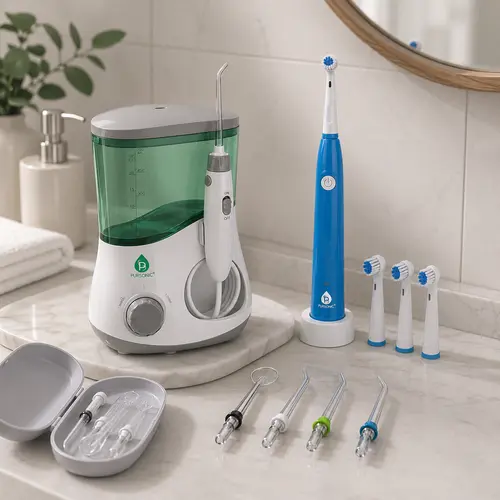 PURSONIC Smile Pro Set Pro Water Flosser & Rotary Toothbrush - Multicolor