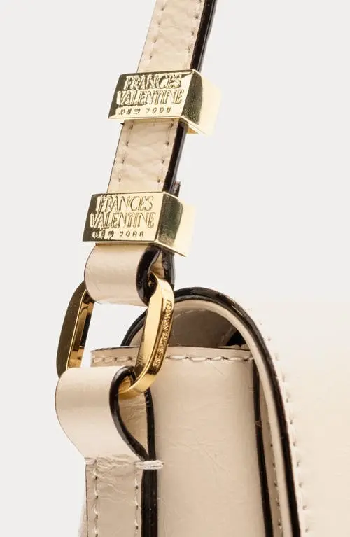 FRANCES VALENTINE Mini Ellen Leather Crossbody Bag - Oyster