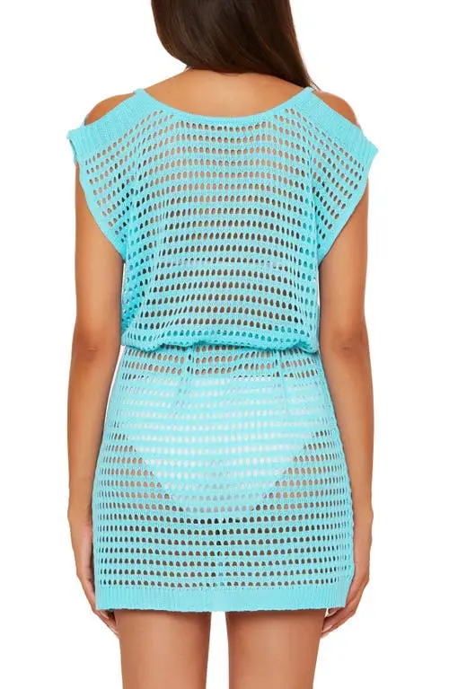 BECCA By Rebecca Virtue Playa Open Stitch Cover-up Minidress