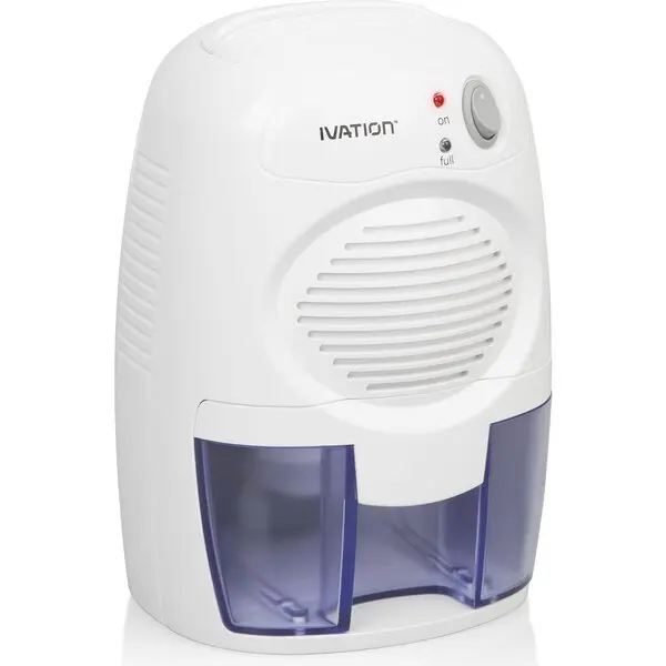 IVATION Powerful Small-size Thermo-electric Dehumidifier For Basement Or Small Rooms - White