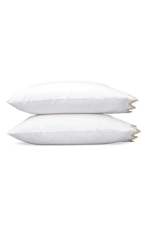 MATOUK Aziza Set Of 2 Pillowcases - Champagne