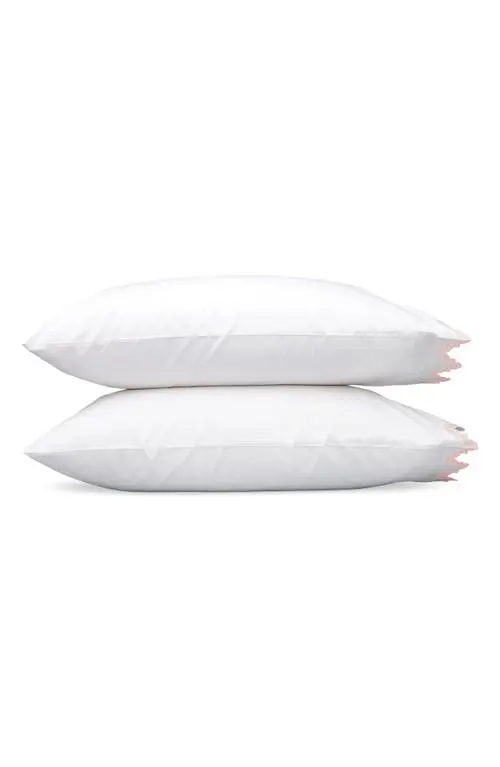 MATOUK Aziza Set Of 2 Pillowcases - Pink