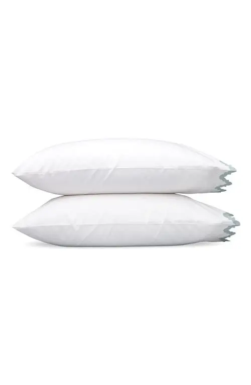 MATOUK Aziza Set Of 2 Pillowcases - Pool