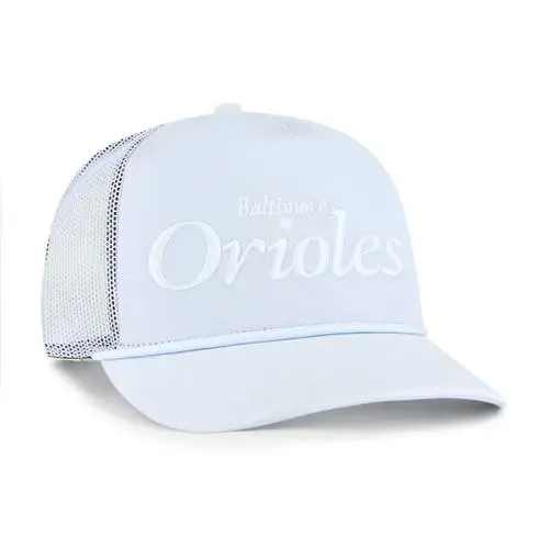 '47 Baltimore Orioles Foundation Script Hitch Adjustable Trucker Hat