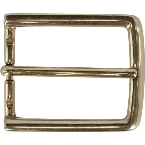 Trafalgar 35mm Italian Solid Brass Harness Belt Buckle - Polished Brass