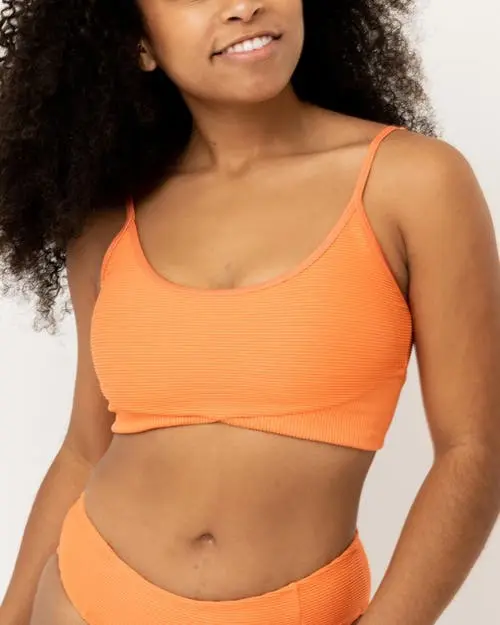 NANI Textured Tone Crop Swim Top