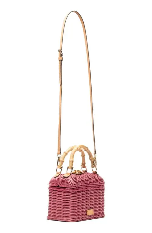 FRANCES VALENTINE Hannah Woven Wicker Lunchbox