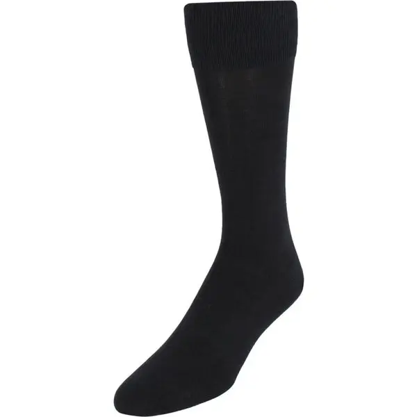 Trafalgar Sasha Mid-calf Pima Cotton Socks - Black