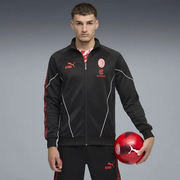 PUMA Ac Milan King Anthem Soccer Jacket - Black